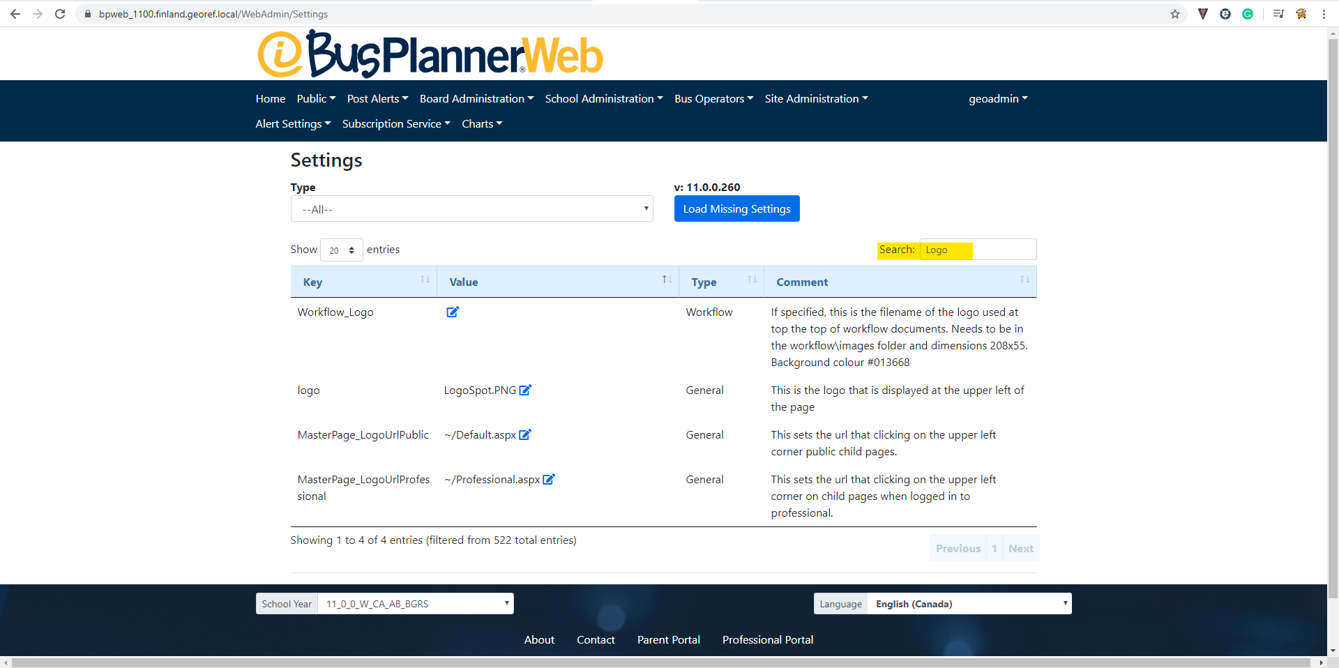 Site Administration Tools > Setting Up Web Tools > Adding a Logo